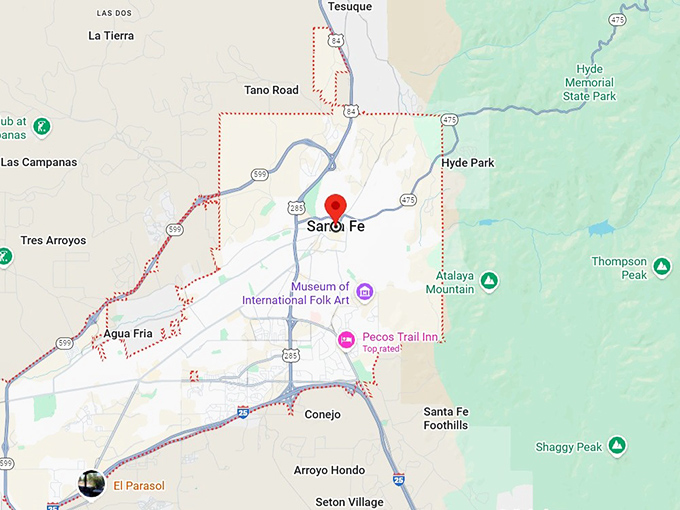 16. santa fe, nm map