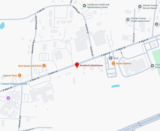 snookum's steakhouse map