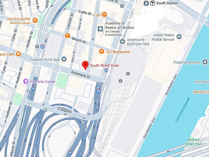 16. south street diner map