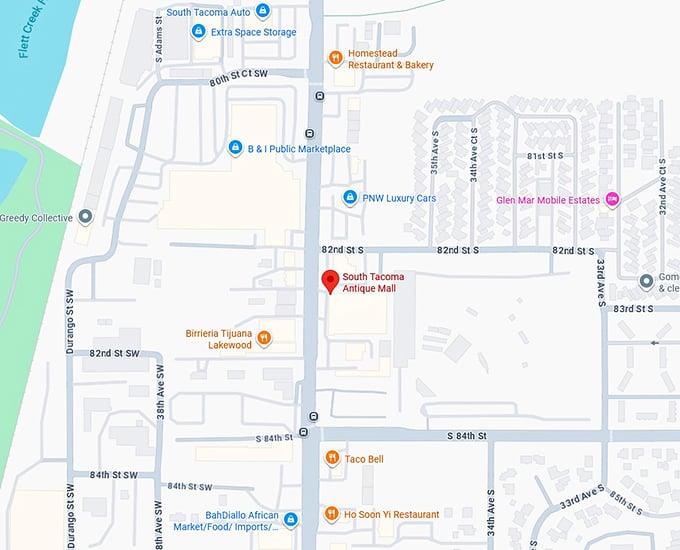 16. south tacoma antique mall map