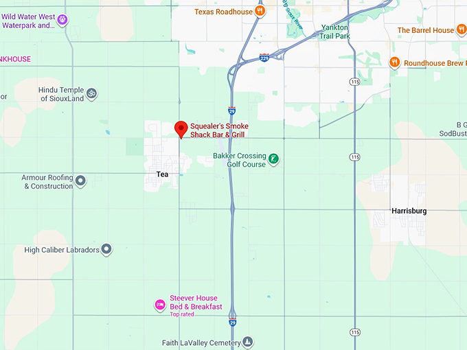 16. squealer's smoke shack bar & grill map
