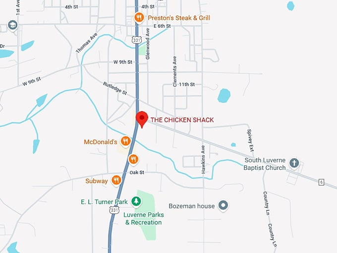 16. the chicken shack map