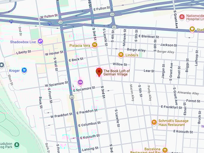 16. the book loft of german village map