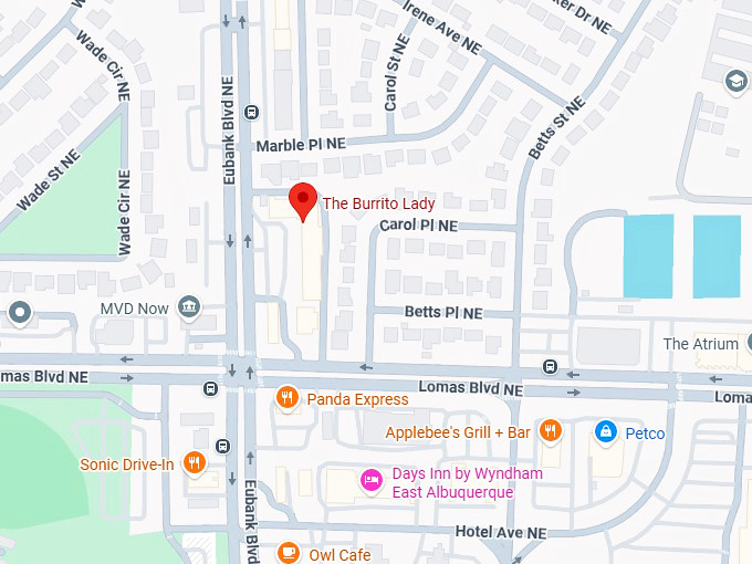 16. the burrito lady map