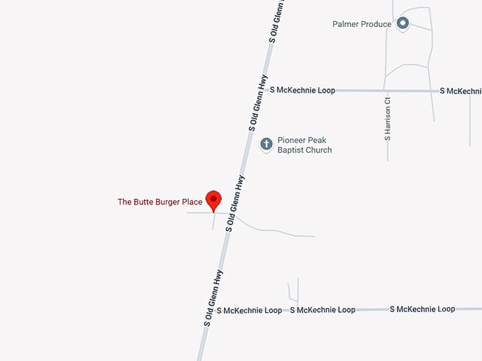 16. the butte burger place map