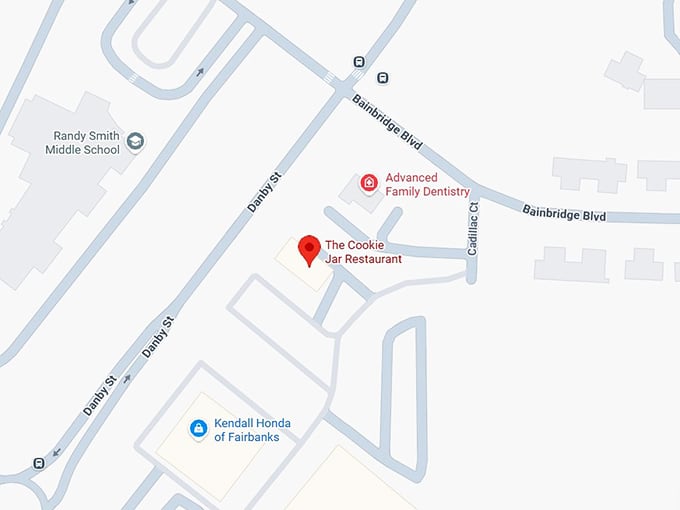 16. the cookie jar restaurant map