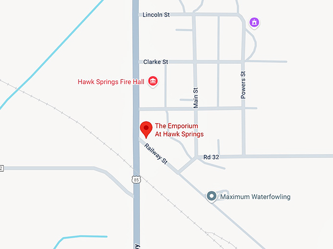 the emporium at hawk springs map