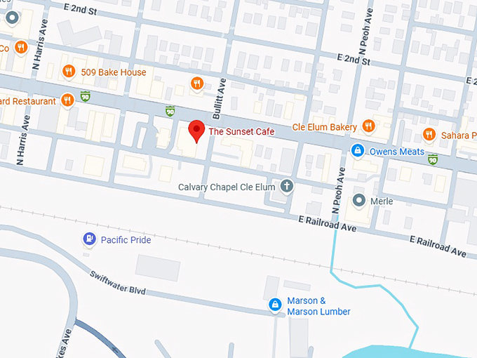 16. the sunset cafe map