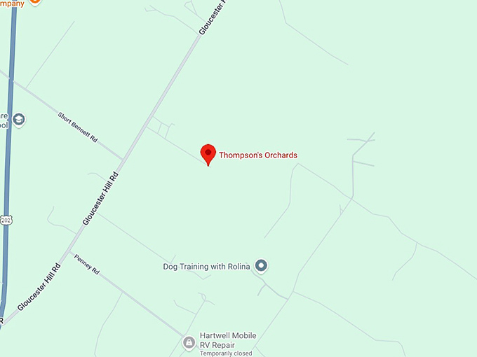 16. thompson's orchard map