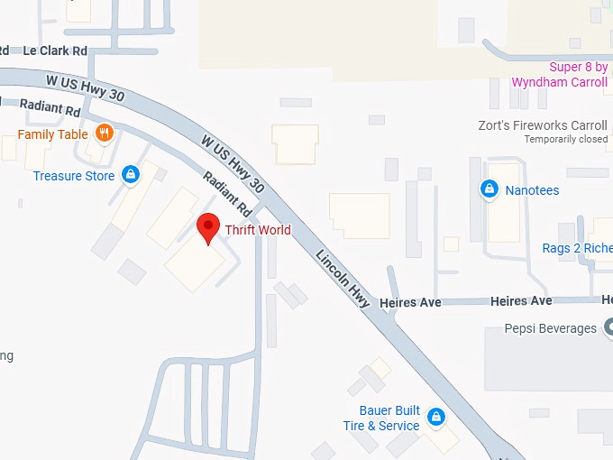 16. thrift world map