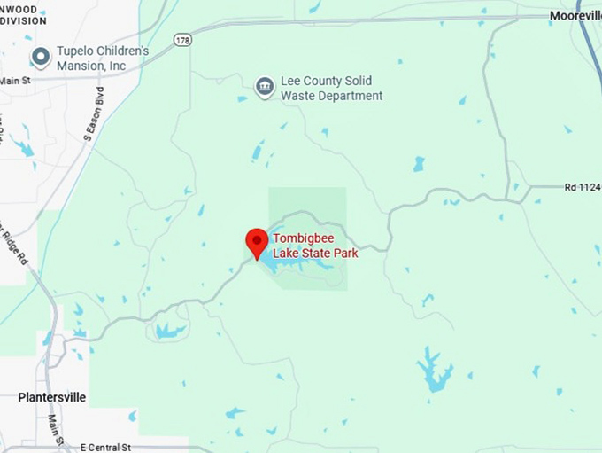 16. tombigbee lake state park map