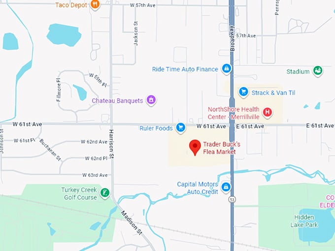 16. trader buck&rsquo;s flea market map