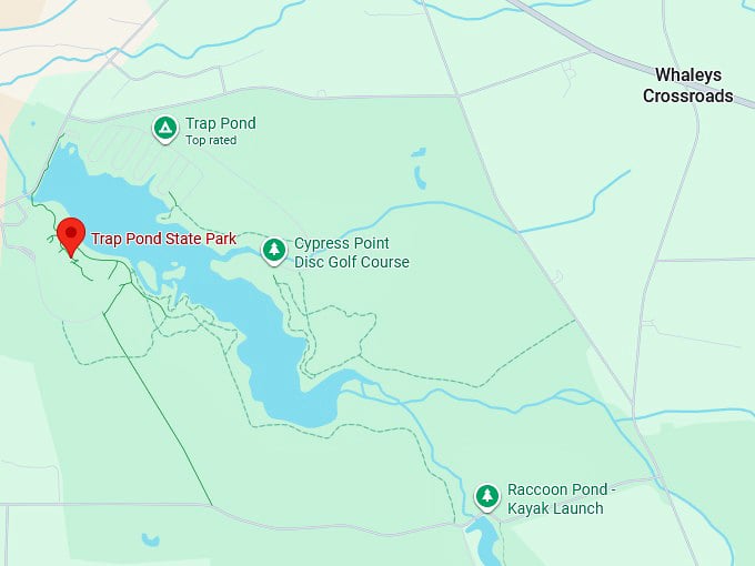 16. trap pond state park map
