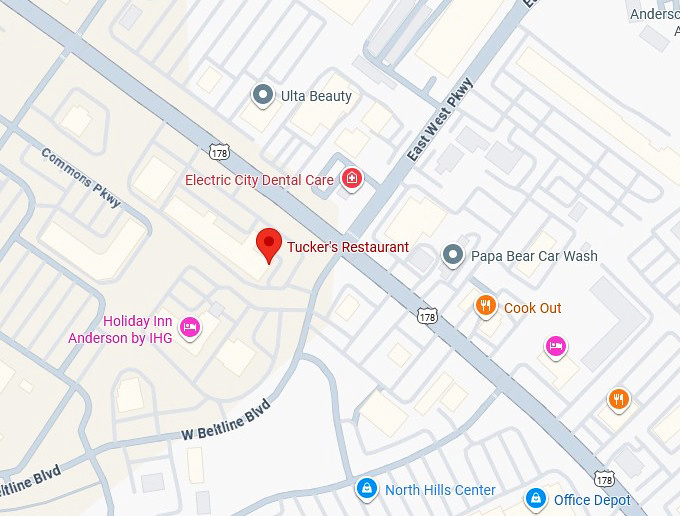 tucker's restaurant map