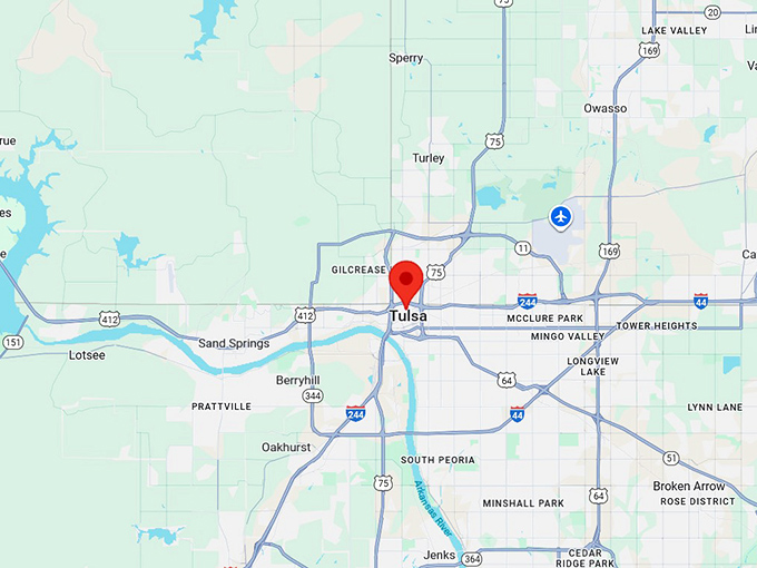 16. tulsa ok map