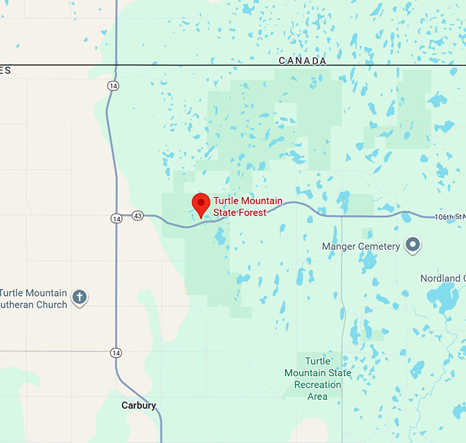 16. turtle mountain state forest map
