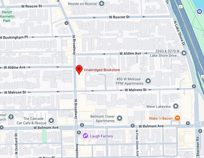 16. unabridged bookstore map