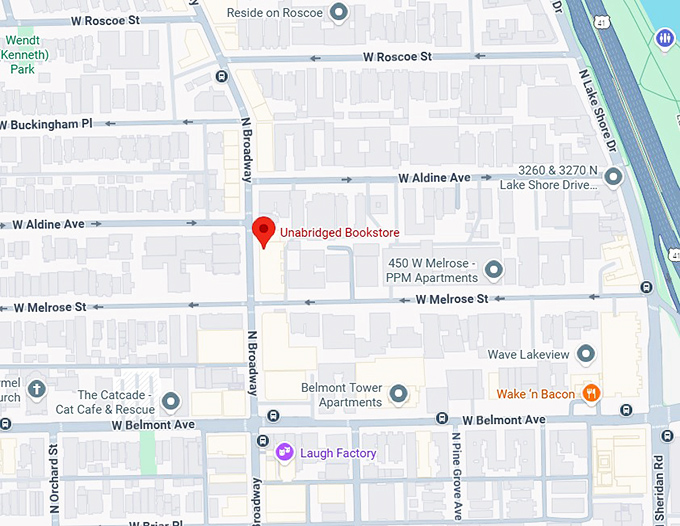 16. unabridged bookstore map