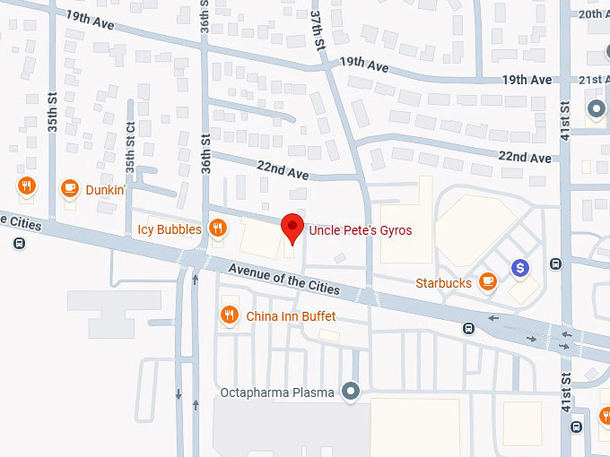 16. uncle pete's gyros map