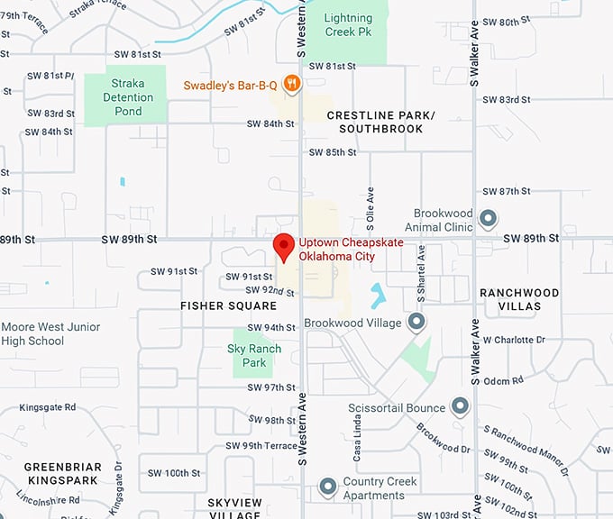 16. uptown cheapskate oklahoma city map