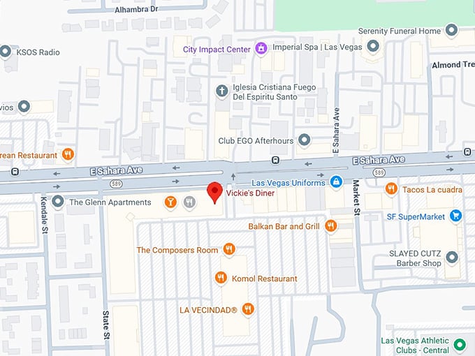 16. vickie's diner map