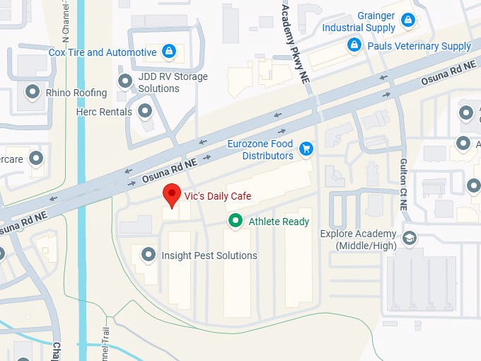 16. vic's daily cafe map