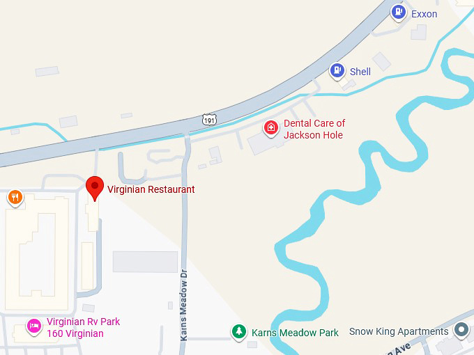 16. virginian restaurant map