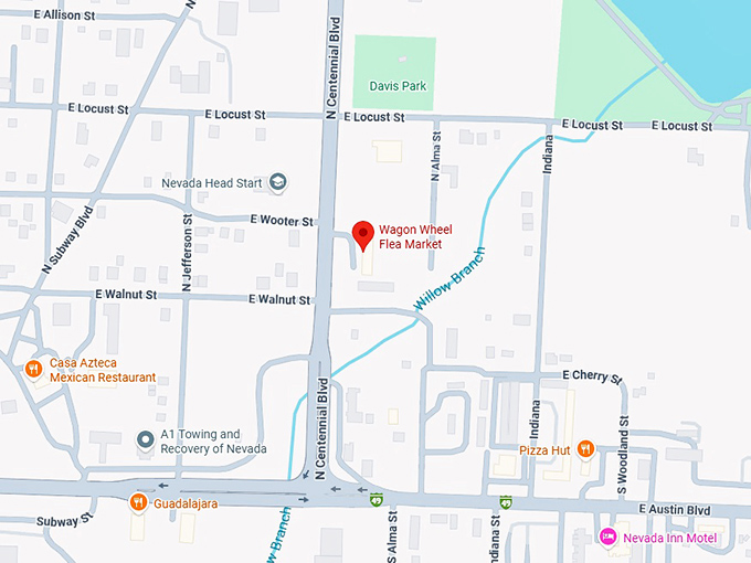 16. wagon wheel flea market map