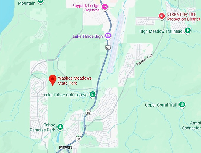 washoe meadows state park map
