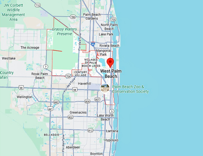 16. west palm beach map