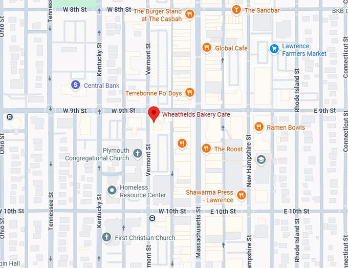 16. wheatfields bakery cafe map