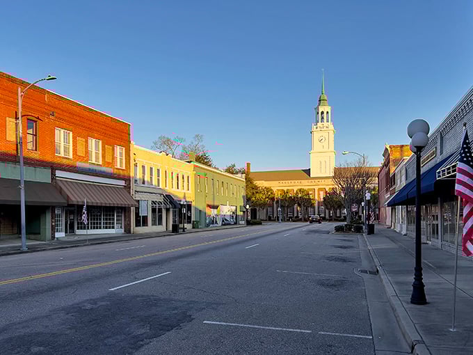 Bennettsville's historic downtown looks like a Norman Rockwell painting come to life, complete with that charming clock tower.