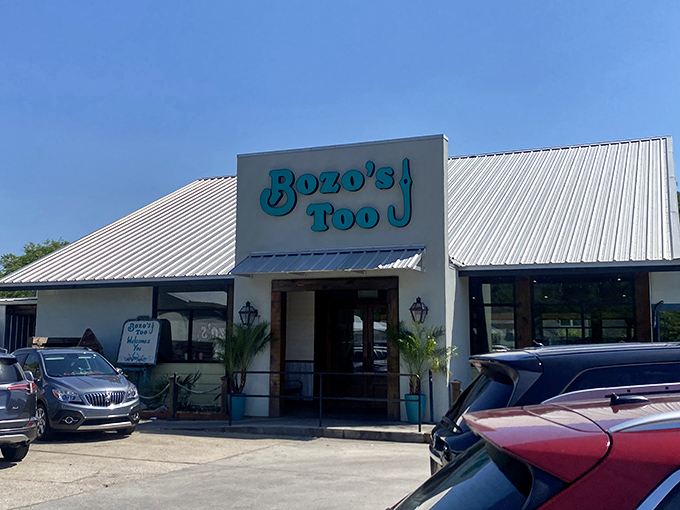 The unassuming exterior of Bozo's Too hides seafood treasures that would make Neptune himself swim upstream for a taste.