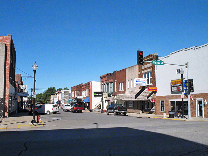Cameron's Main Street whispers stories of simpler times, where brick buildings stand like patient guardians of small-town charm.