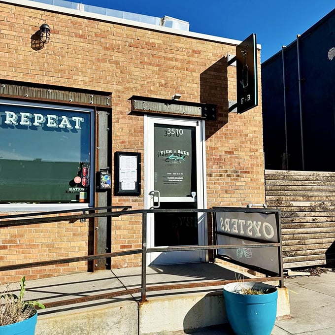 The unassuming brick exterior of Fish N Beer hides seafood treasures that would make coastal cities jealous.