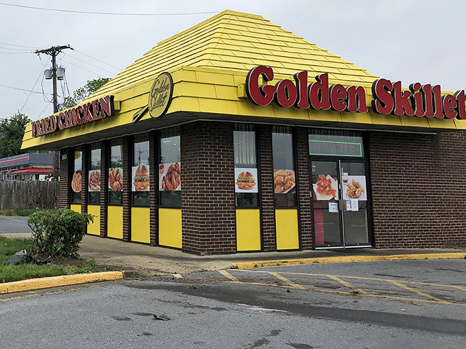 That bright yellow exterior isn't just for show - it's a beacon calling all fried chicken lovers home.