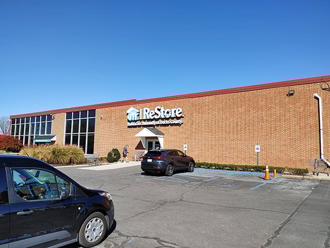 The ReStore's brick facade might look unassuming, but inside awaits a treasure trove of home goods that would make any DIY enthusiast weak at the knees.