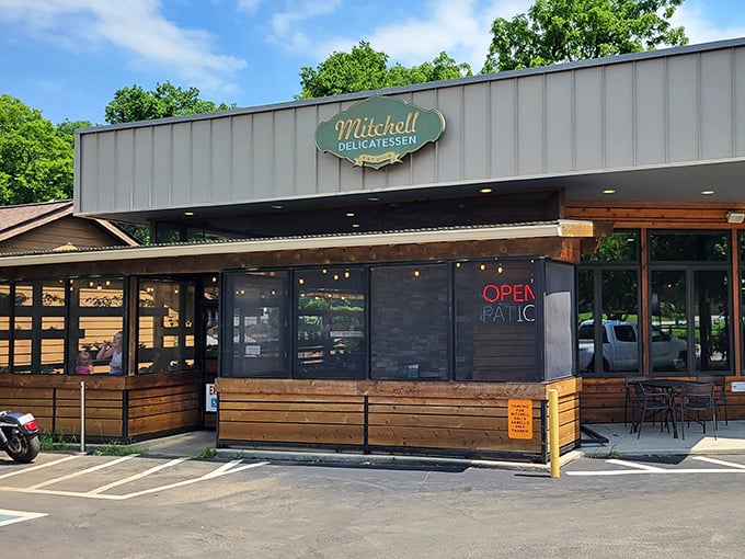 Mitchell Delicatessen's inviting wooden exterior promises sandwich paradise &ndash; like finding a treasure chest of flavor in East Nashville.