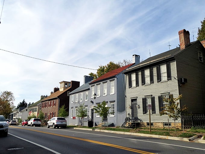 New Market's historic Main Street looks like a movie set, with colorful buildings that have witnessed centuries of Maryland history.