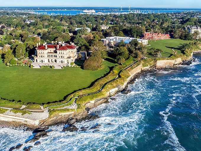Newport's Cliff Walk mansions: where the 1% of the 1800s showed off with ocean views that would make Instagram influencers weep with envy.