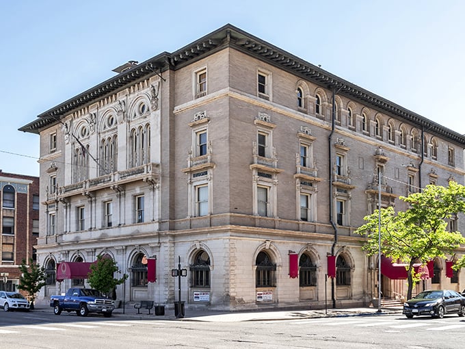 Historic charm meets affordability in downtown Pueblo, where this grand building stands as a testament to the city's rich past.