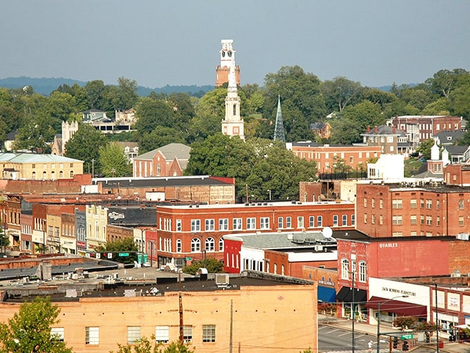 Rome's historic downtown spreads out like a perfectly aged quilt, with red brick buildings telling stories from every corner.