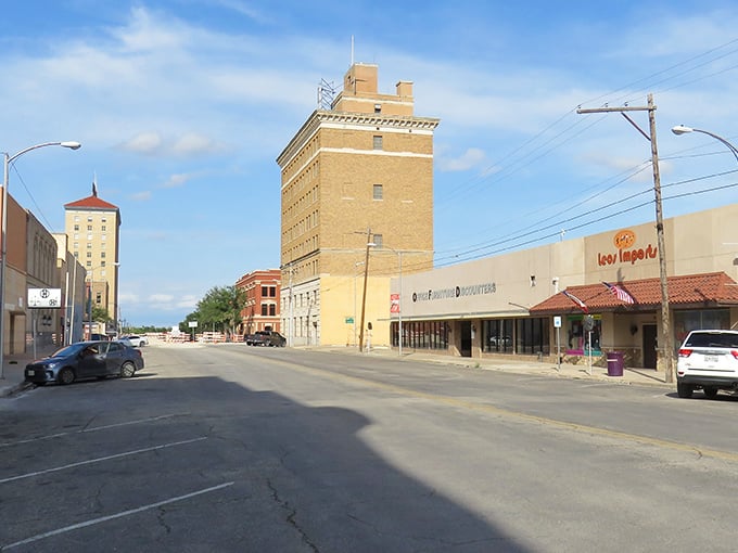 Historic downtown San Angelo, where tall brick buildings stand as silent witnesses to Texas's colorful past. Small-town charm with big personality!