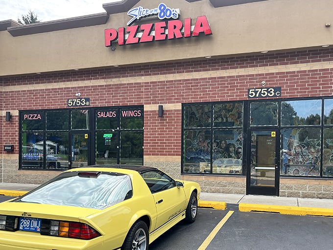 Slice of the 80s by day – where that yellow Camaro in the parking lot isn't the only thing bringing retro vibes to Waterford Township.