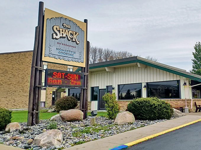 The Shack on Broadway's iconic sign promises "homestyle cooking" &ndash; the four most beautiful words in the English language for hungry North Dakotans.