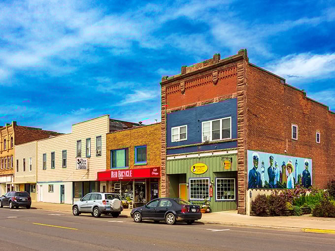 Colorful storefronts line Ashland's main street, like a Norman Rockwell painting come to life in the 21st century.