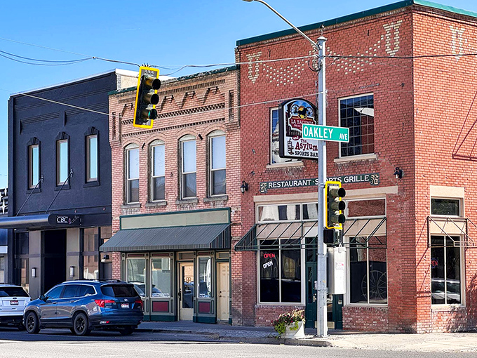 Downtown Burley's brick buildings whisper stories of simpler times when handshakes sealed deals.