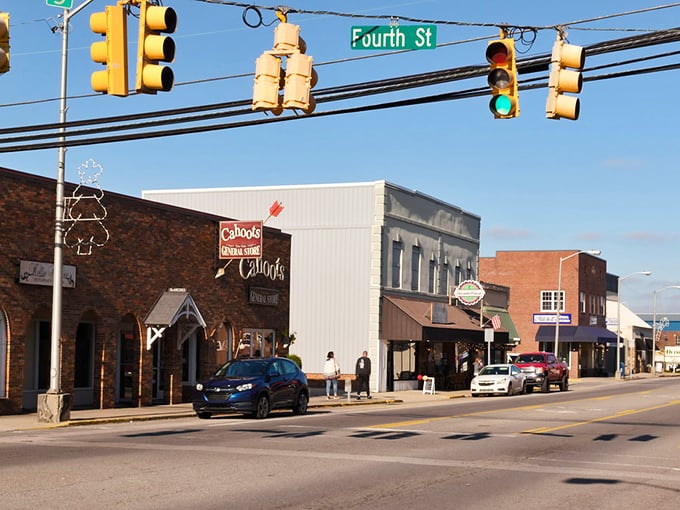 Sunny day strolling through downtown Crossville, Tennessee. Finding treasures at Cahoots General Store and enjoying Fourth Street!