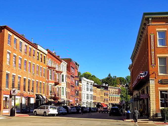 Brick by brick, this hillside town built itself into America's most perfectly preserved 19th-century treasure.