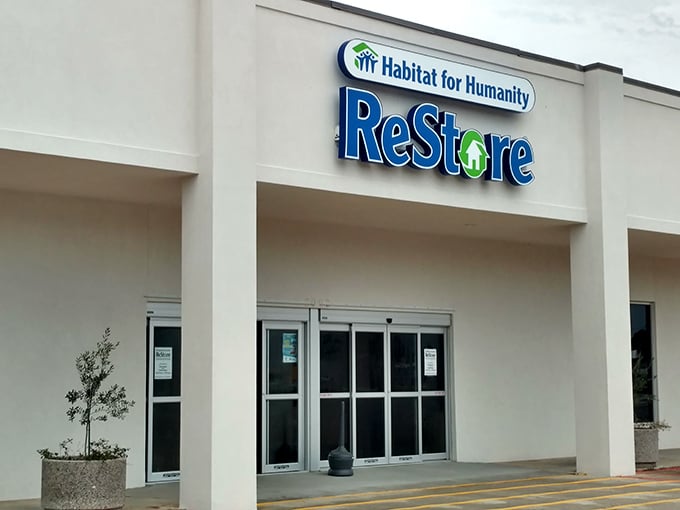 Simple exterior, extraordinary finds inside. This ReStore proves you should never judge a thrift shop by its facade.